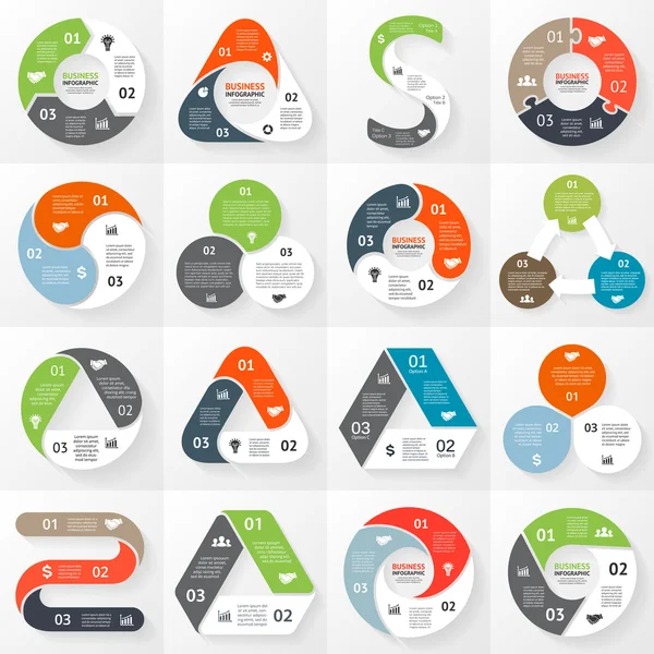 ᐈ 3 part infographic stock vectors, Royalty Free three part infographic ...