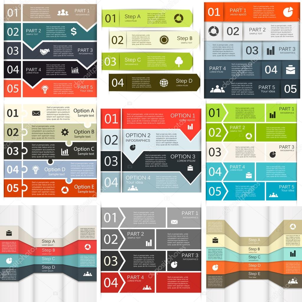 Vector lines infographics set. Stock Vector Image by ©theseamuss #63030987
