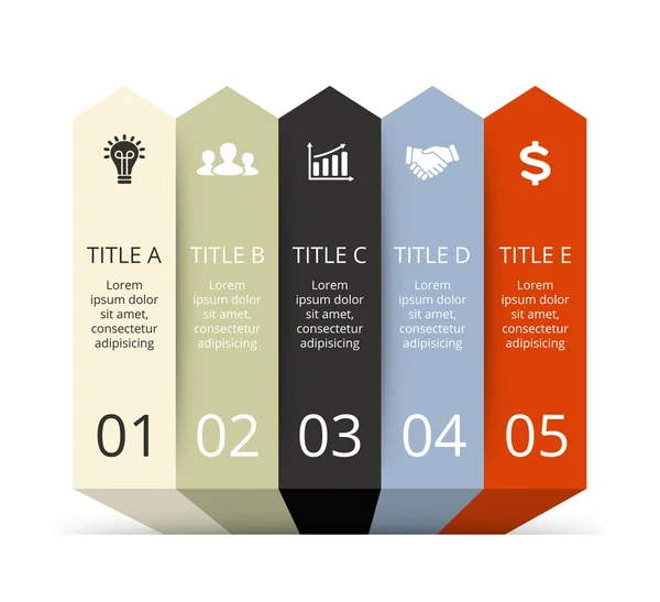 5 part infographic Vector Art Stock Images | Depositphotos