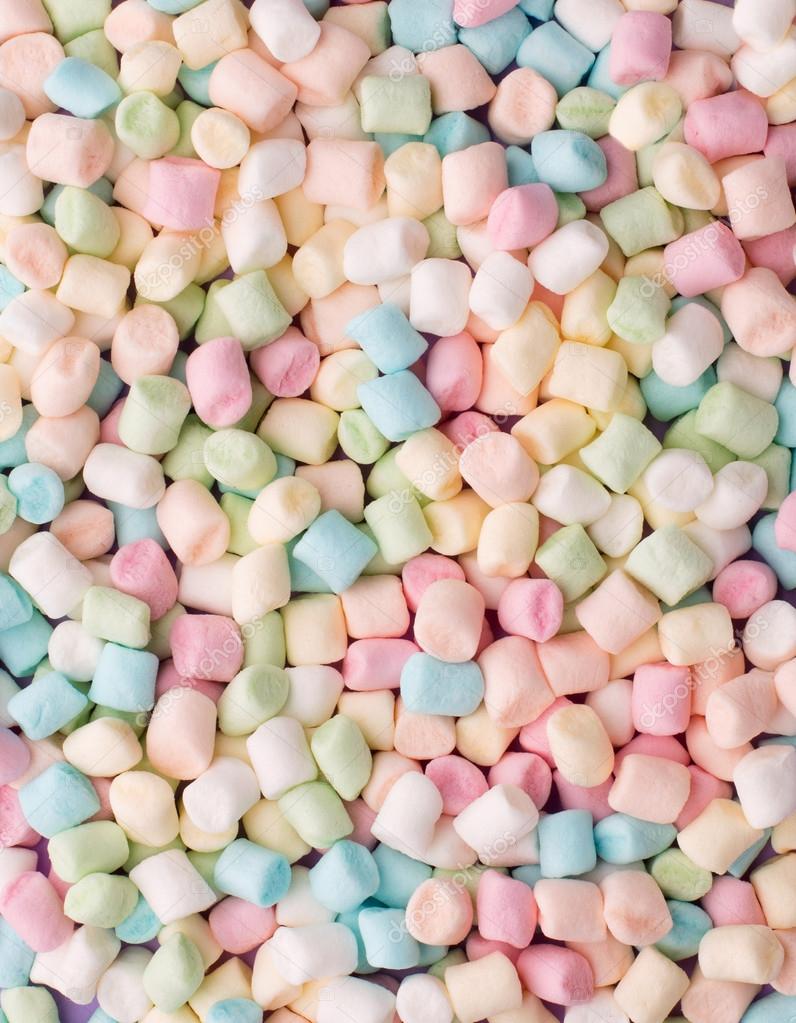 Mini Marshmallows Colored