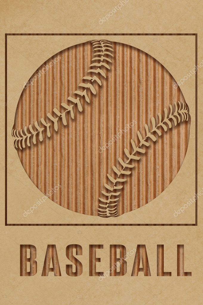 Baseball Concept made out of cardboard — Stock Photo © ginosphotos1 ...