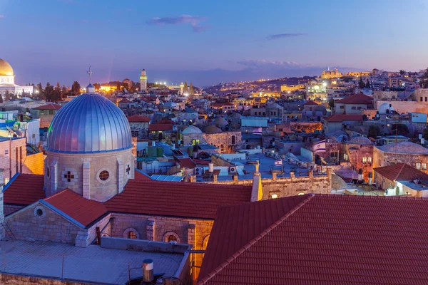 Jerusalem Old City at Night, Israel — Stock Photo © Rostislavv #55008377