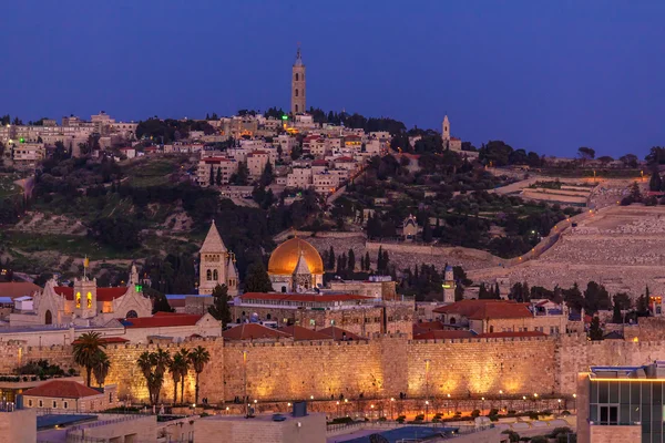 Jerusalem Old City at Night, Israel — Stock Photo © Rostislavv #55008377
