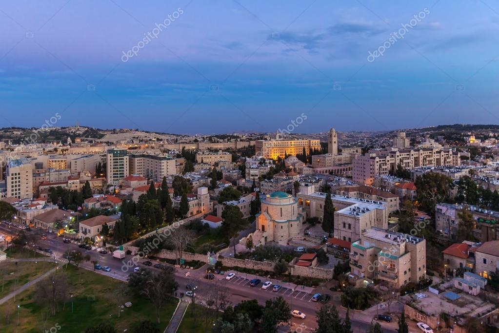 Jerusalem Old City at Night, Israel — Stock Photo © Rostislavv #106627892