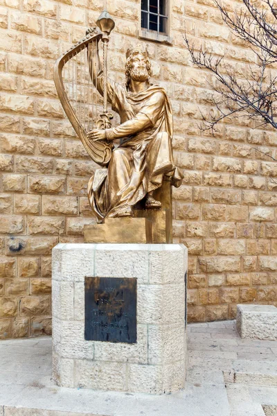 King David Scoulpture in Jerusalem Old City Israel — Stock Photo ...