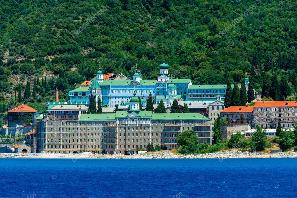 Saint Panteleimon Monastery, Mount Athos Stock Photo by ©Rostislavv ...