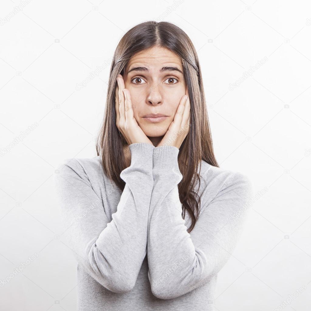 Beautiful woman surprised face expression Stock Photo by ©tommasolizzul ...