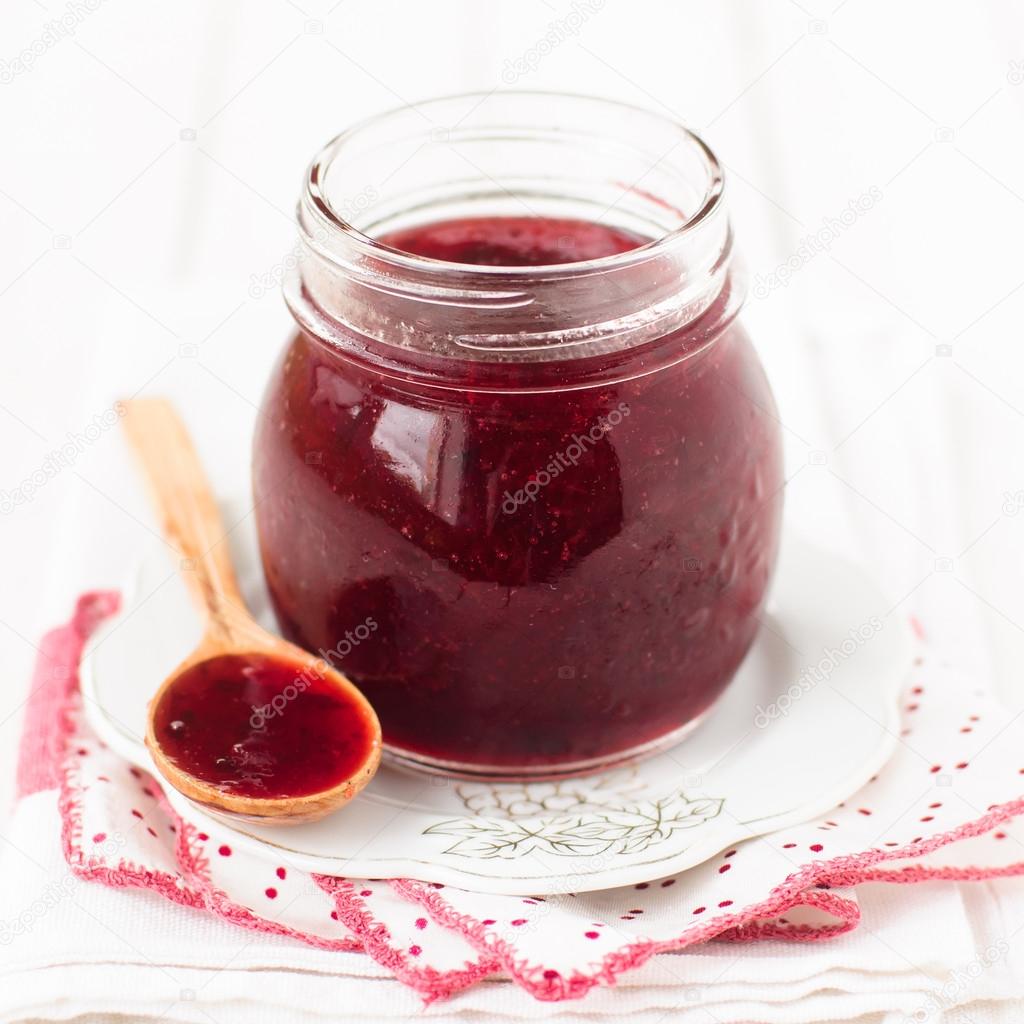 Plum Jam Made in Slow Cooker (Crock Pot, Multicooker) Stock Photo by ...