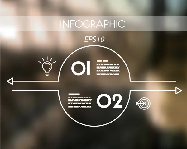 White linear infogtraphics circle arcs Stock Vector Image by ...