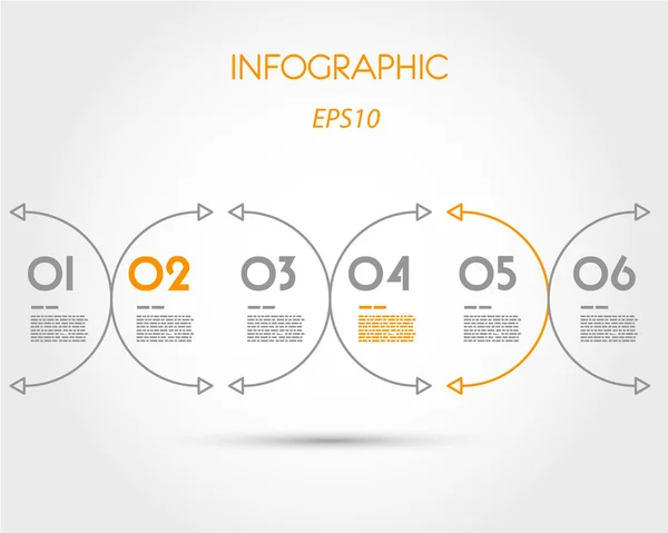 Orange timeline with business ring icons — Stock Vector © mdesignstudio ...