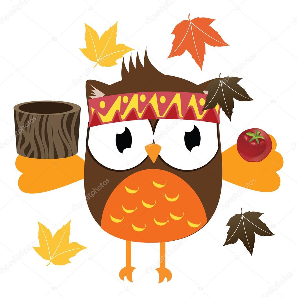 Thanksgiving Owl Clipart
