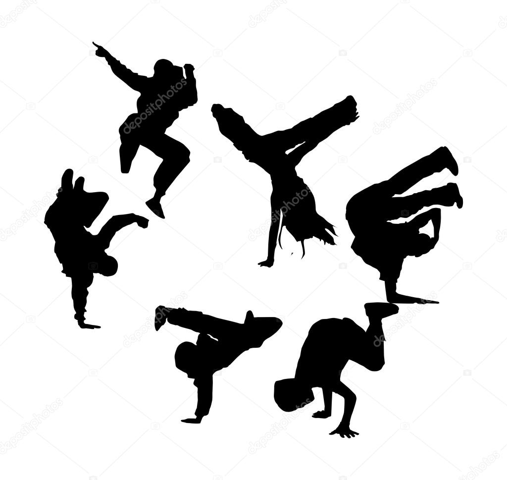 Break Dancer Silhouette