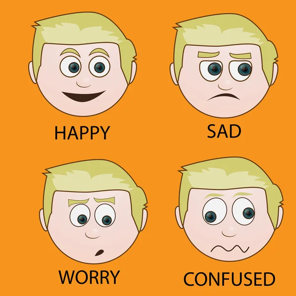 Vector Cartoon Illustration Angry Man Face Lettering Text Huh Isolated ...