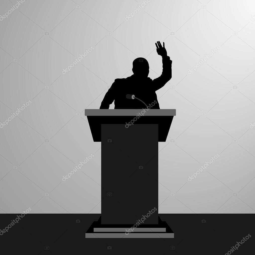 Political speech vector Stock Vector by ©kozzi2 108338282
