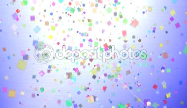 Animation of colorful confetti falling — Stock Video © gl0ck #42798507