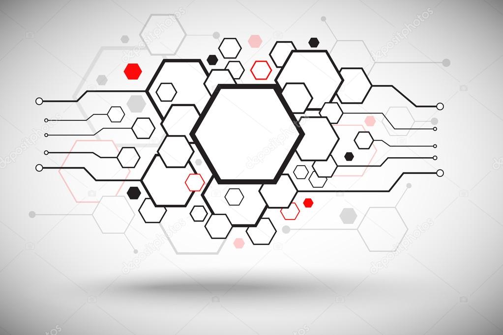 Set of hexagonal cells — Stock Vector © nick8889 #56631117