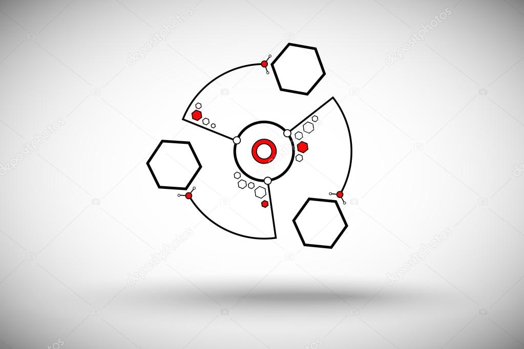 Three cells in the form of a circle — Stock Vector © nick8889 #99804346