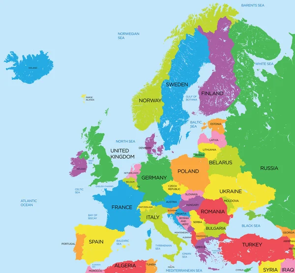 Coloured political map of Europe ⬇ Vector Image by © Max_776 | Vector ... Coloured political map of Europe ⬇ Vector Image by © Max_776 | Vector ...