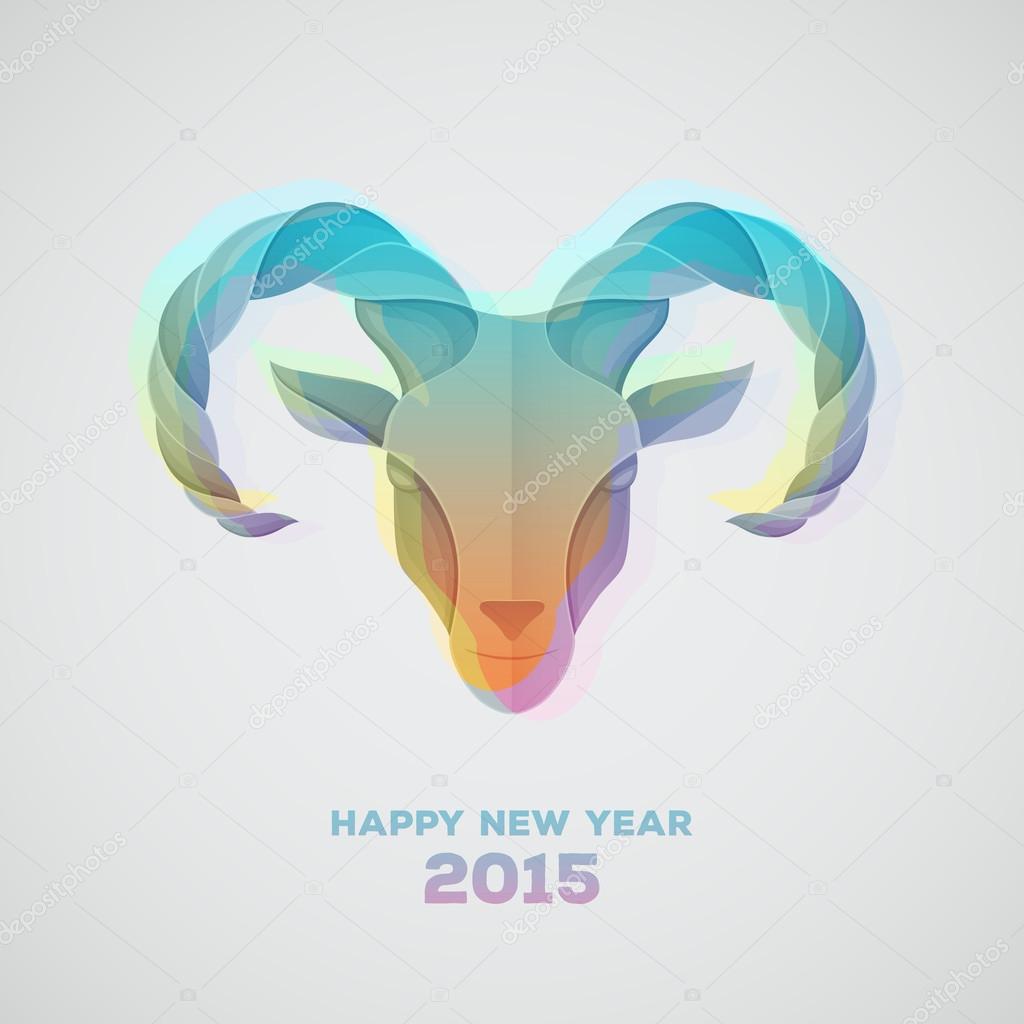 The goat is a symbol of 2015 Stock Vector by ©SonneOn 58241833