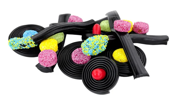 Liquorice Catherine Wheel Sweets Stock Photo by ©philkinsey 44621427