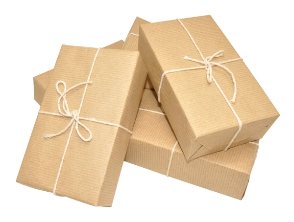 Brown Paper Covered Parcels Tied With String Stock Photo by ©philkinsey ...