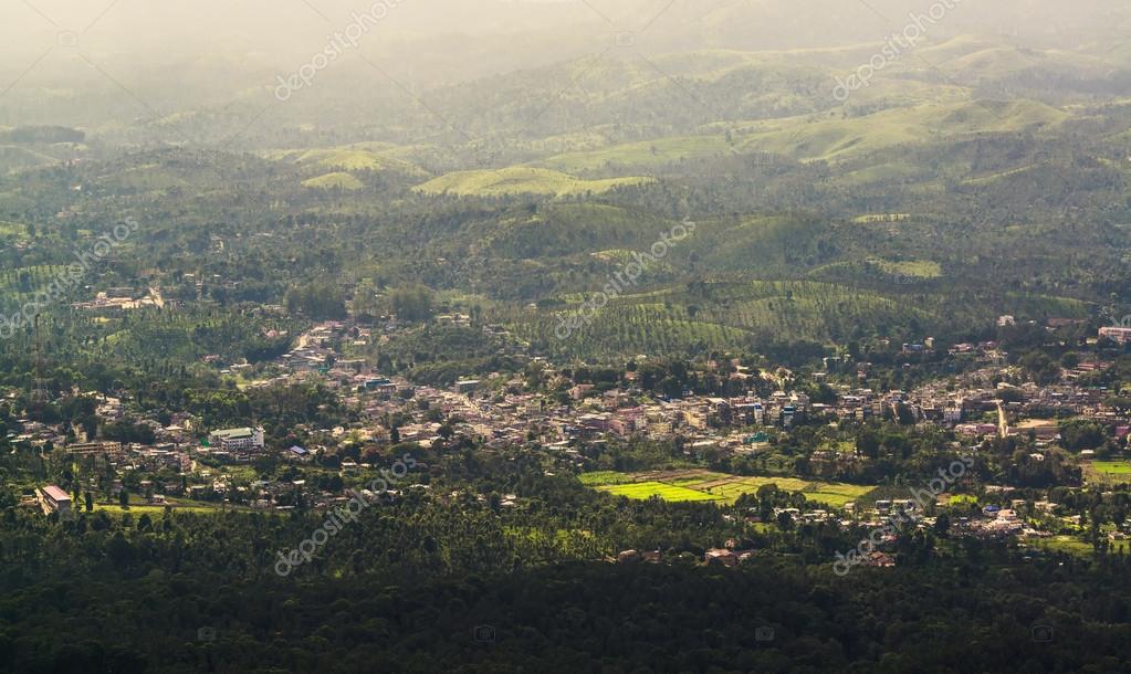 Gudalur from Needle rock view point in Nilgiris, Tamilnadu, India ...