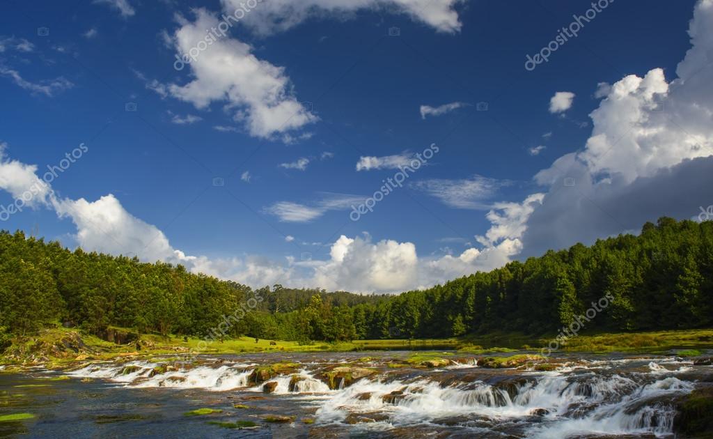 Pykara falls where Pykara river starts in Ooty, Tamilnadu, India Stock ...