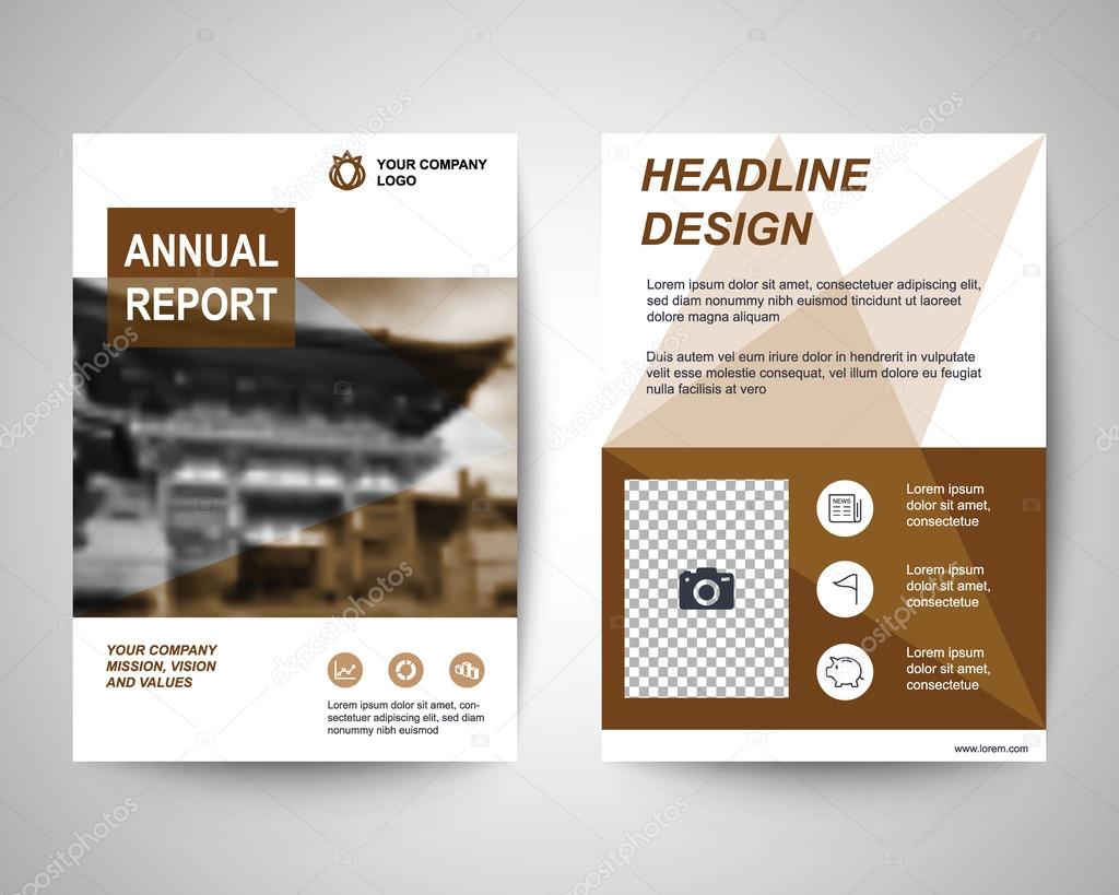 Brown flyer a4 template Stock Vector Image by ©tulpahn #113464938