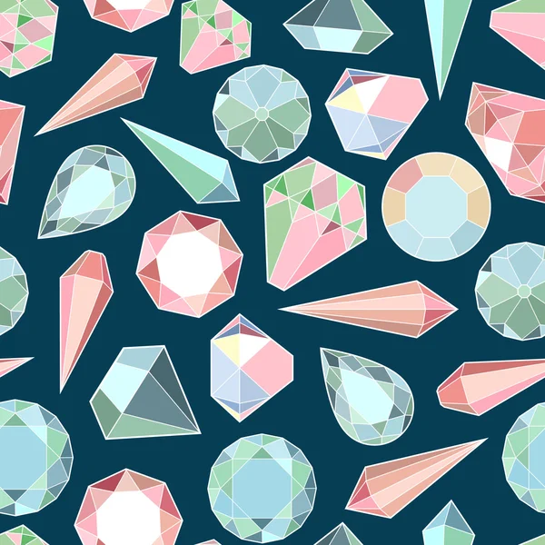 Seamless pastel diamonds pattern. Background with colorful gemst Stock ...
