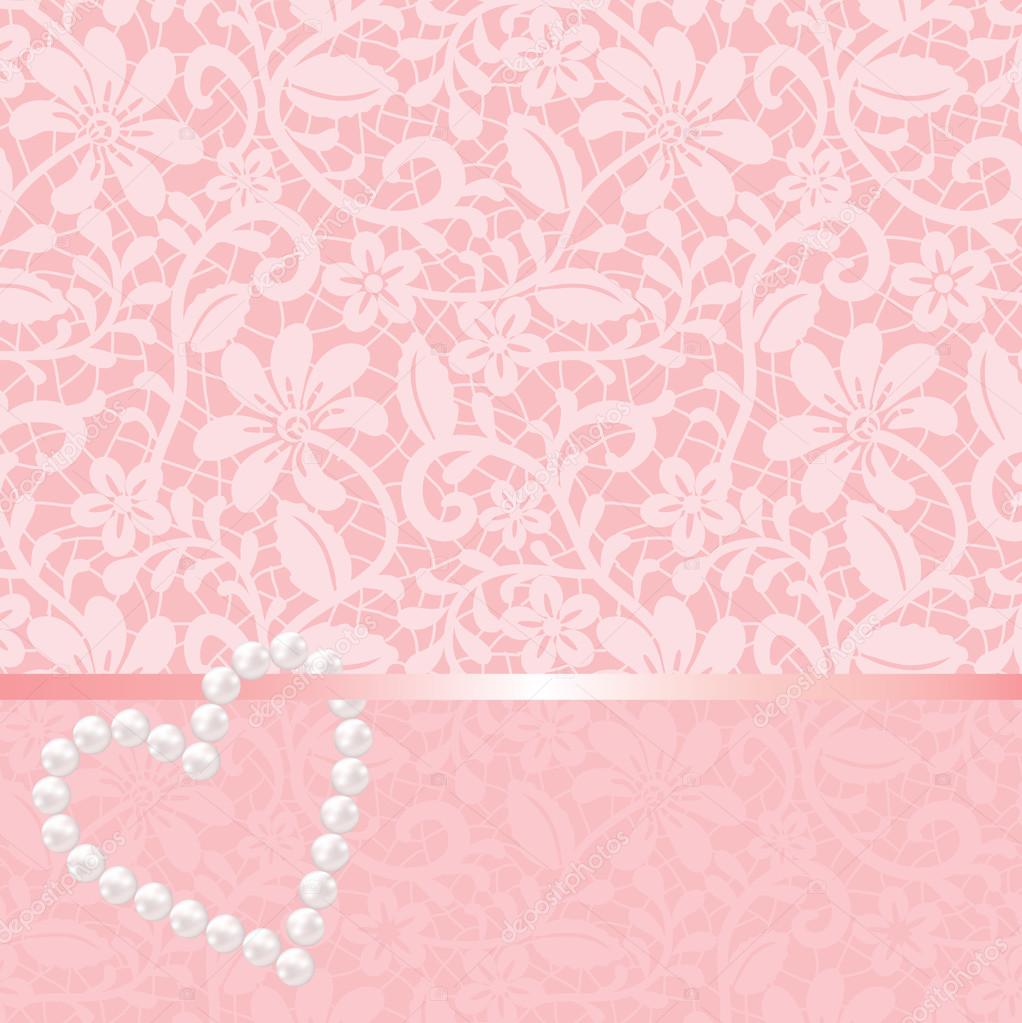 Pink Lace Background