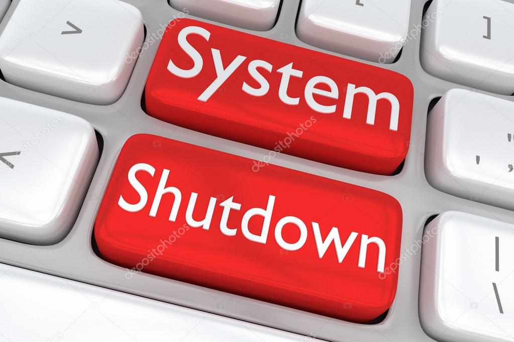 System Shutdown concept — Stock Photo © Premium_shots #123165490