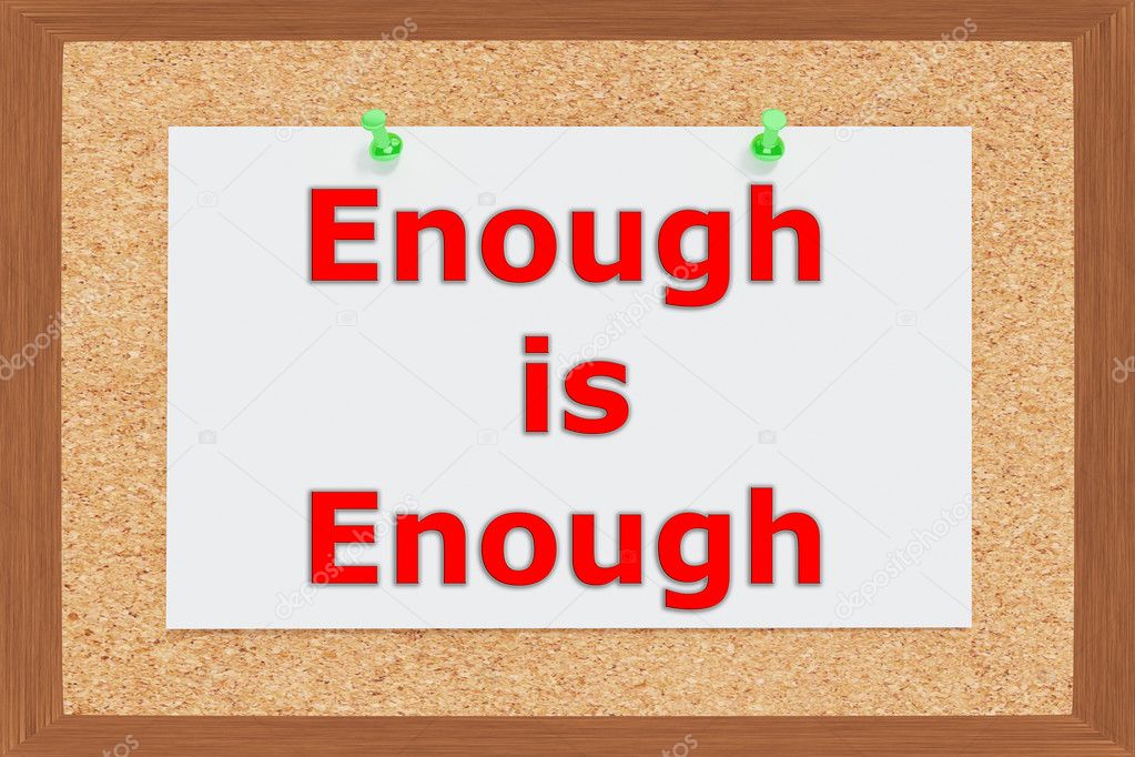 Suficiente es suficiente concepto 2024