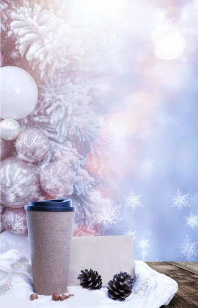 Winter coffee background Stock Photos, Royalty Free Winter coffee background Images | Depositphotos