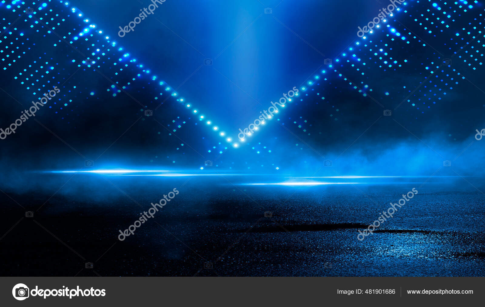 Fondo Futurista Neón Abstracto Distorsión Los Rayos Luz Escena ...