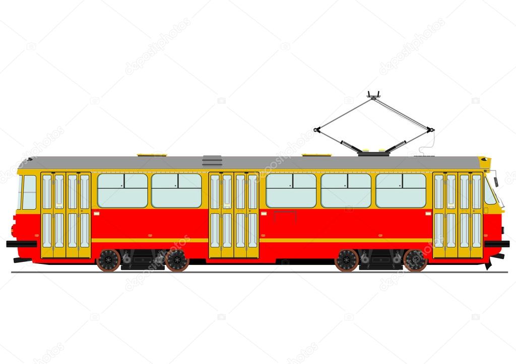 Tramwaj — Grafika wektorowa © norsob #56251379