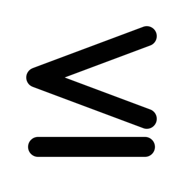 Less Equal Mathematics Symbol Education Maths Icon Web Element Vector ...