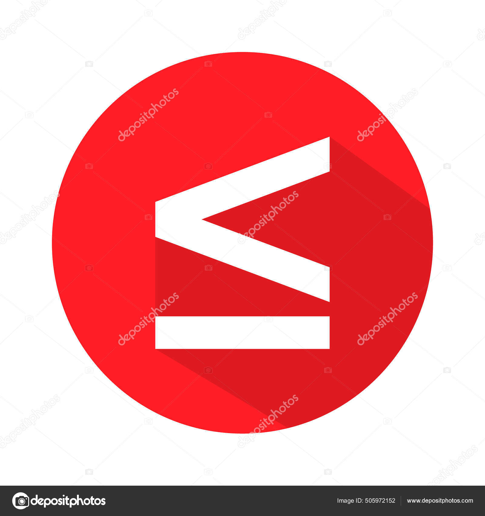 Less Equal Mathematics Symbol Education Maths Icon Web Element Vector ...