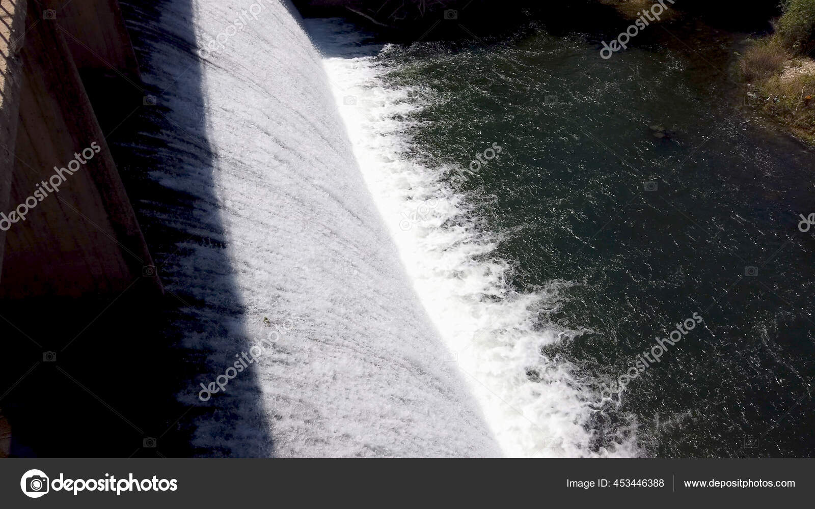 Dams Water Drainage Reduce Water Intake Dam Which Drains — Stock Photo ...