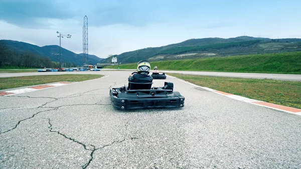 Girl Drive Kart Karting Racing Track Stock Photo by ©zefart 453446042