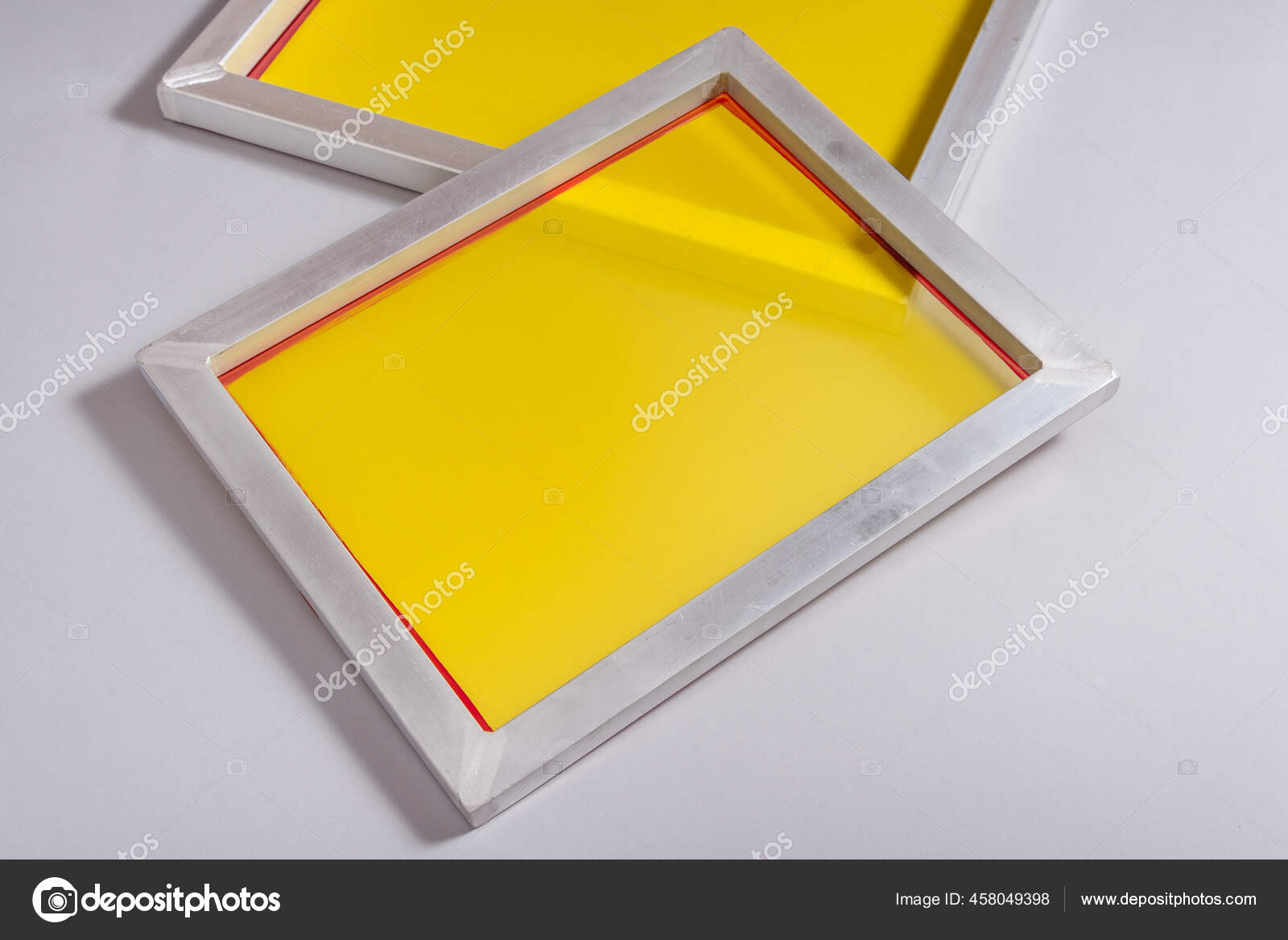 Set Screen Printing Aluminum Frame — Stock Photo © Yumis #458049398
