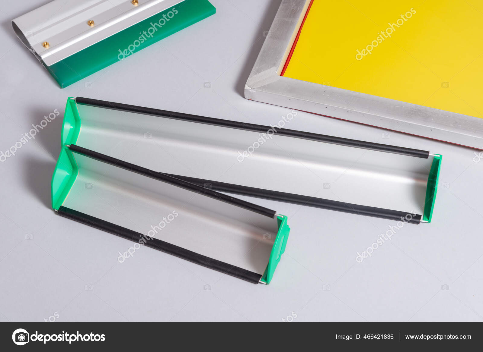 Set Screen Printing Tools Kit — Stock Photo © Yumis #466421836