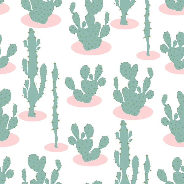 Seamless cute cactus print pattern background — Stock Vector © salomenj ...