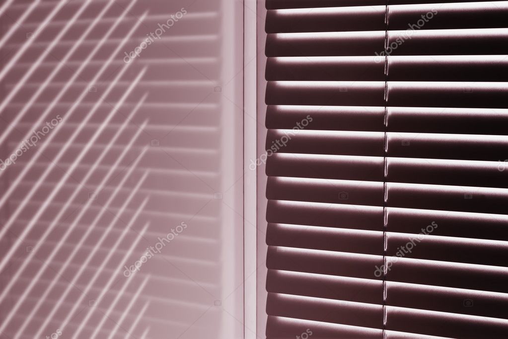 Window with louvers — Stock Photo © maksymholovinov #77295310