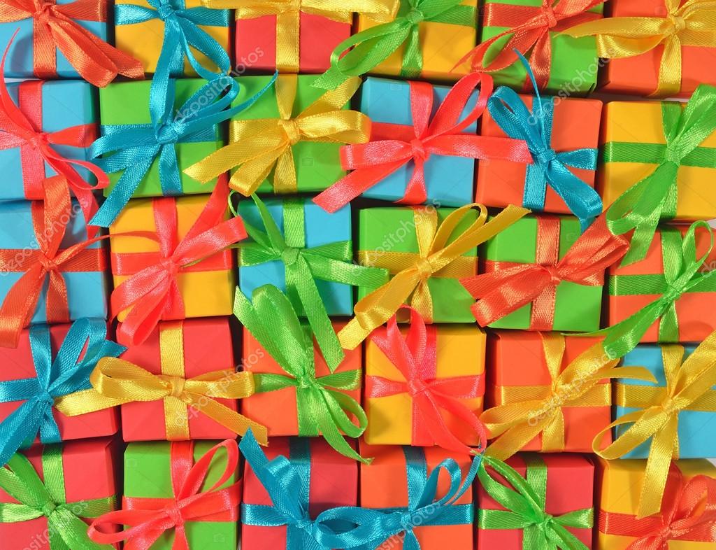 Top view of colorful gifts — Stock Photo © Sveta615 #57739561