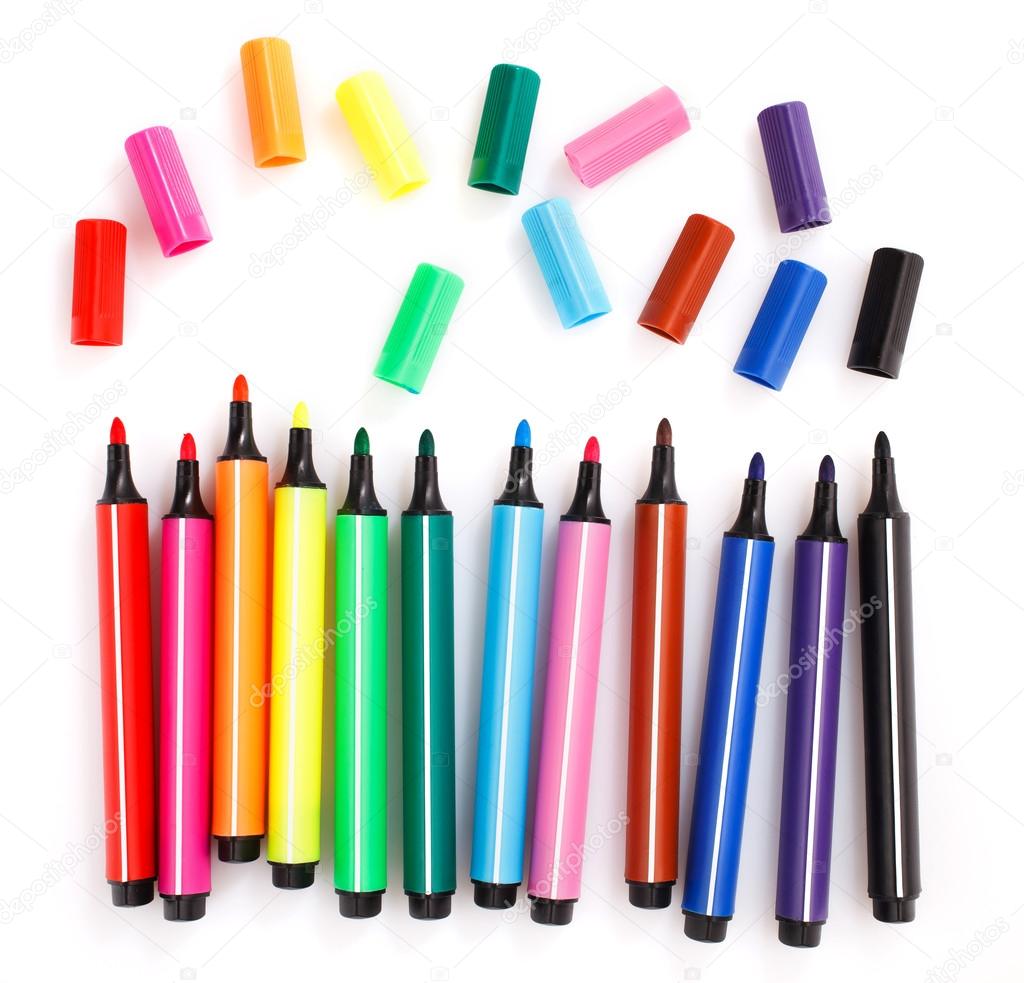 Colored markers Stock Photo by ©serkucher 63004285