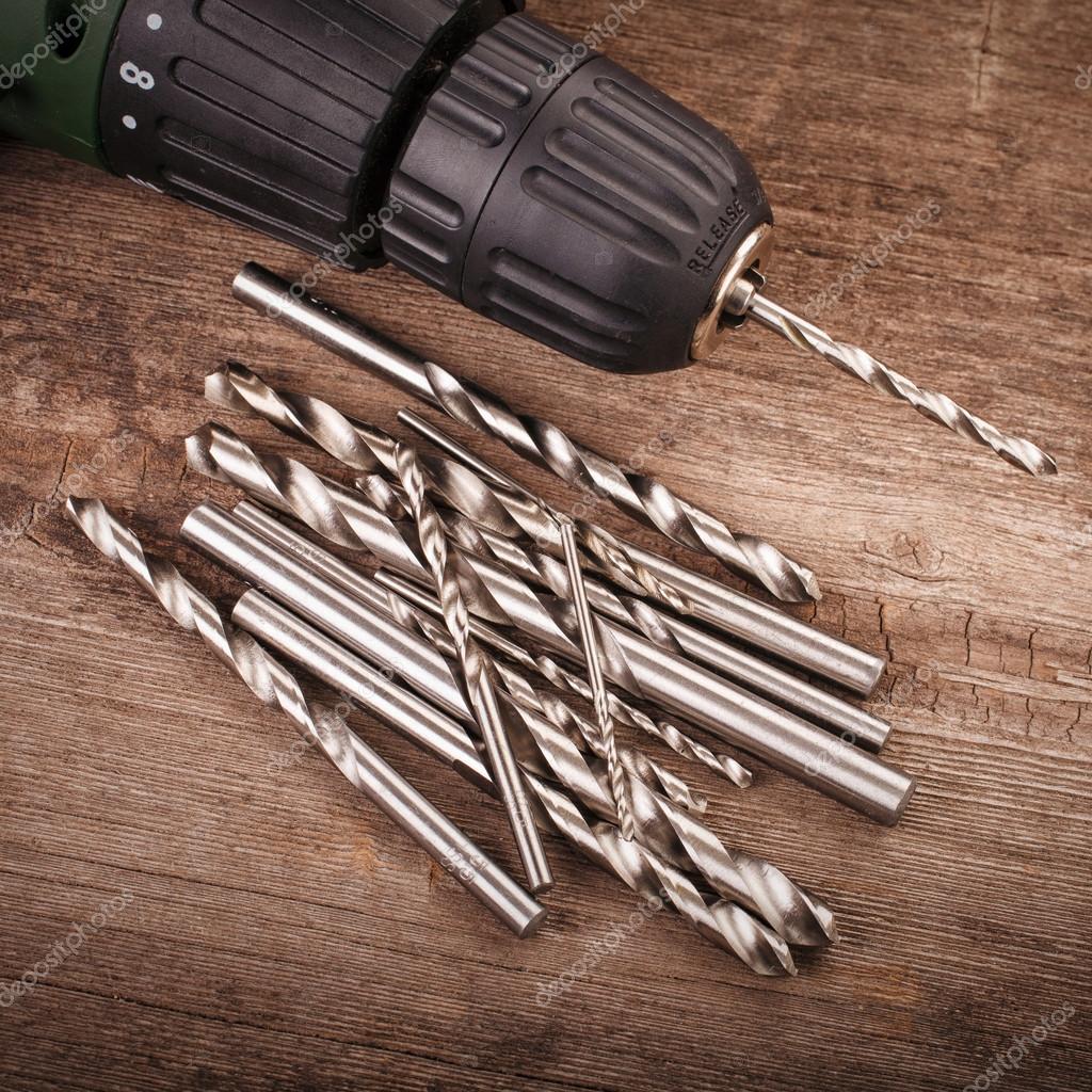 Taladro y conjunto de brocas: fotografía de stock © serkucher #76260855 ...