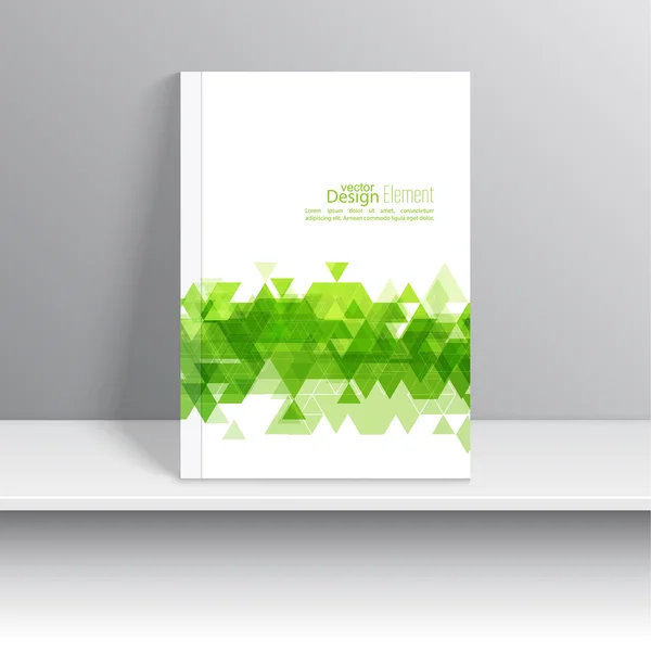 Magazine Cover with pattern, hipster triangle. Stock Vector Image by ...