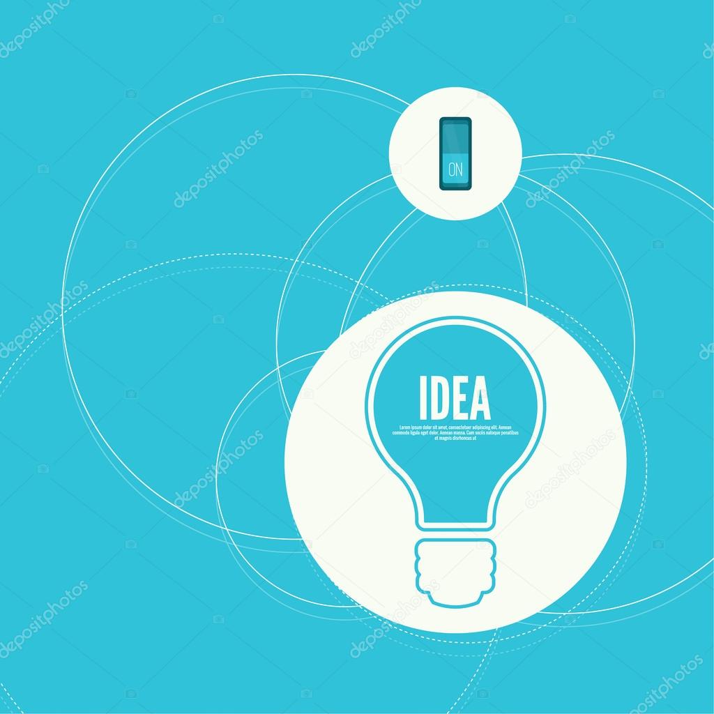 Bulb light idea with switch Stock Vector Image by ©sumkinn #115728326
