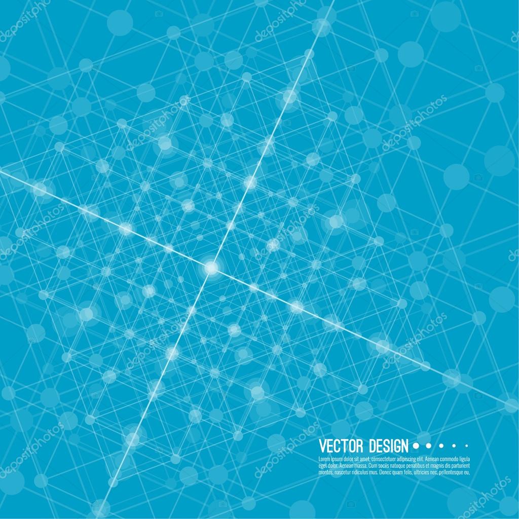 Virtual abstract background Stock Vector by ©sumkinn 124165264