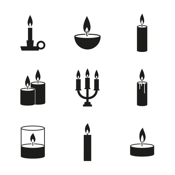 Two burning candles Stock Vector Image by ©sumkinn #67299219